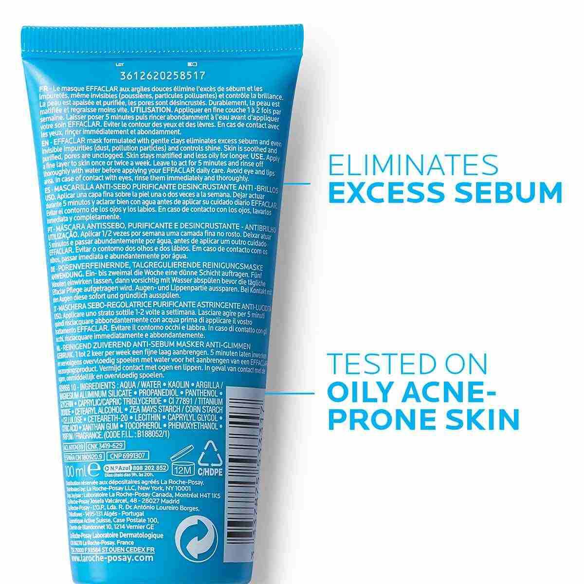 Effaclar Clay Anti-Acne Face Mask | La Roche-Posay Australia