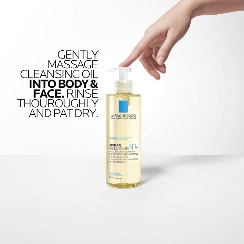 Lipikar Body Cleansing Oil for Dry Skin | La Roche-Posay Australia
